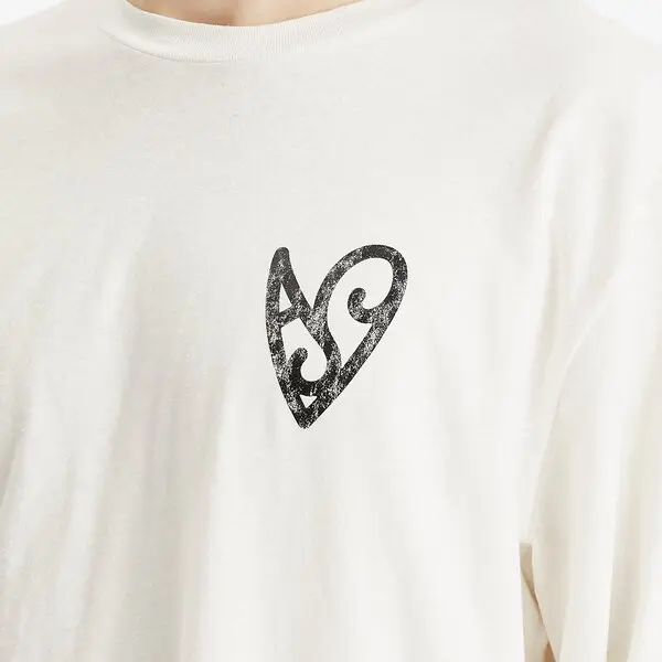 Acne Studios Heart Logo T-Shirt - Optic White | Editorialist